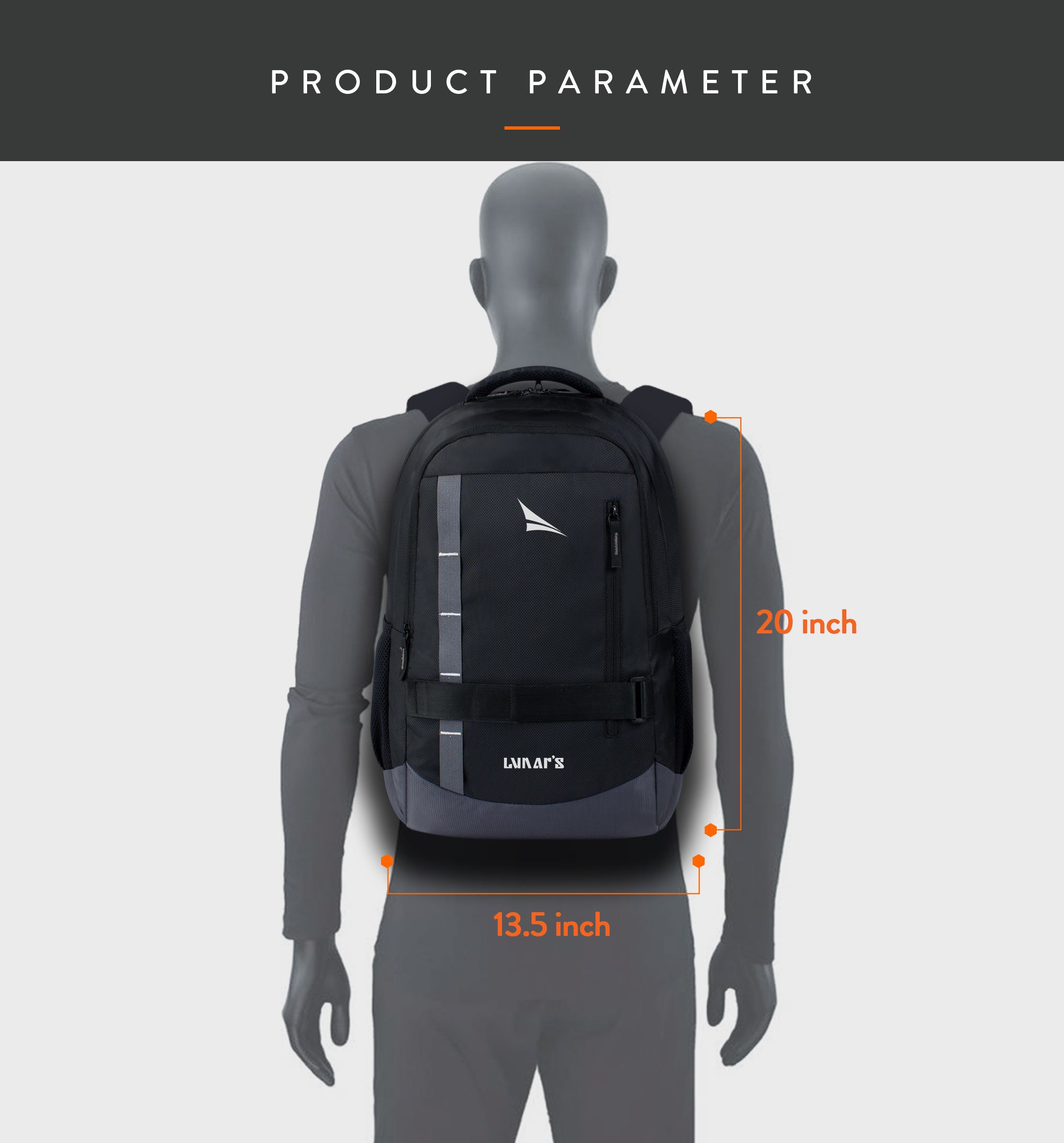 Bingo Large 48 L Laptop Backpack – Lunar's